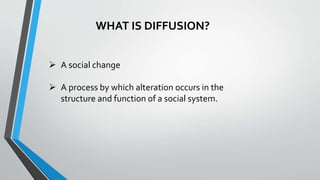 Diffusion of innovation theory | PPTX