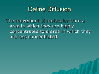 Diffusion osmosis | PPT