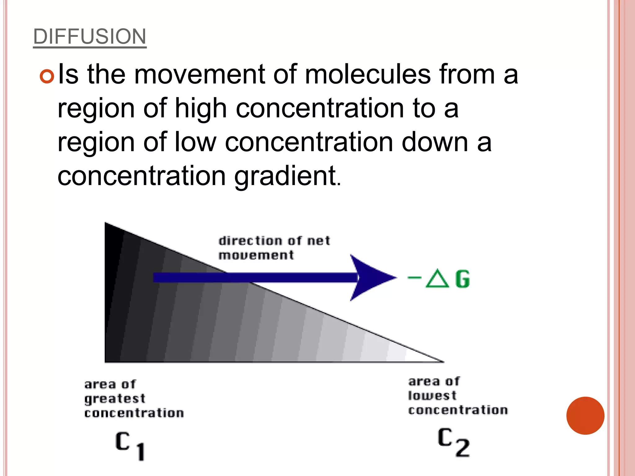 Diffusion osmosis active transport | PPTX