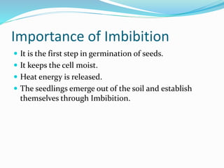 Diffusion,osmosis and imbibition (ayshi) | PPTX