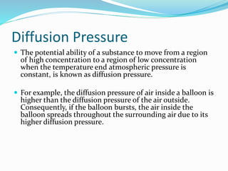 Diffusion,osmosis and imbibition (ayshi) | PPTX