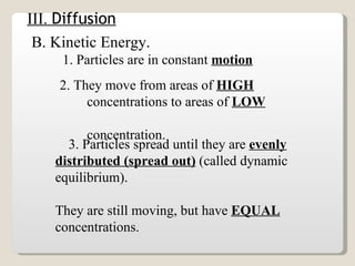 Diffusion & osmosis notes lecture | PPT | Biological Sciences | Science