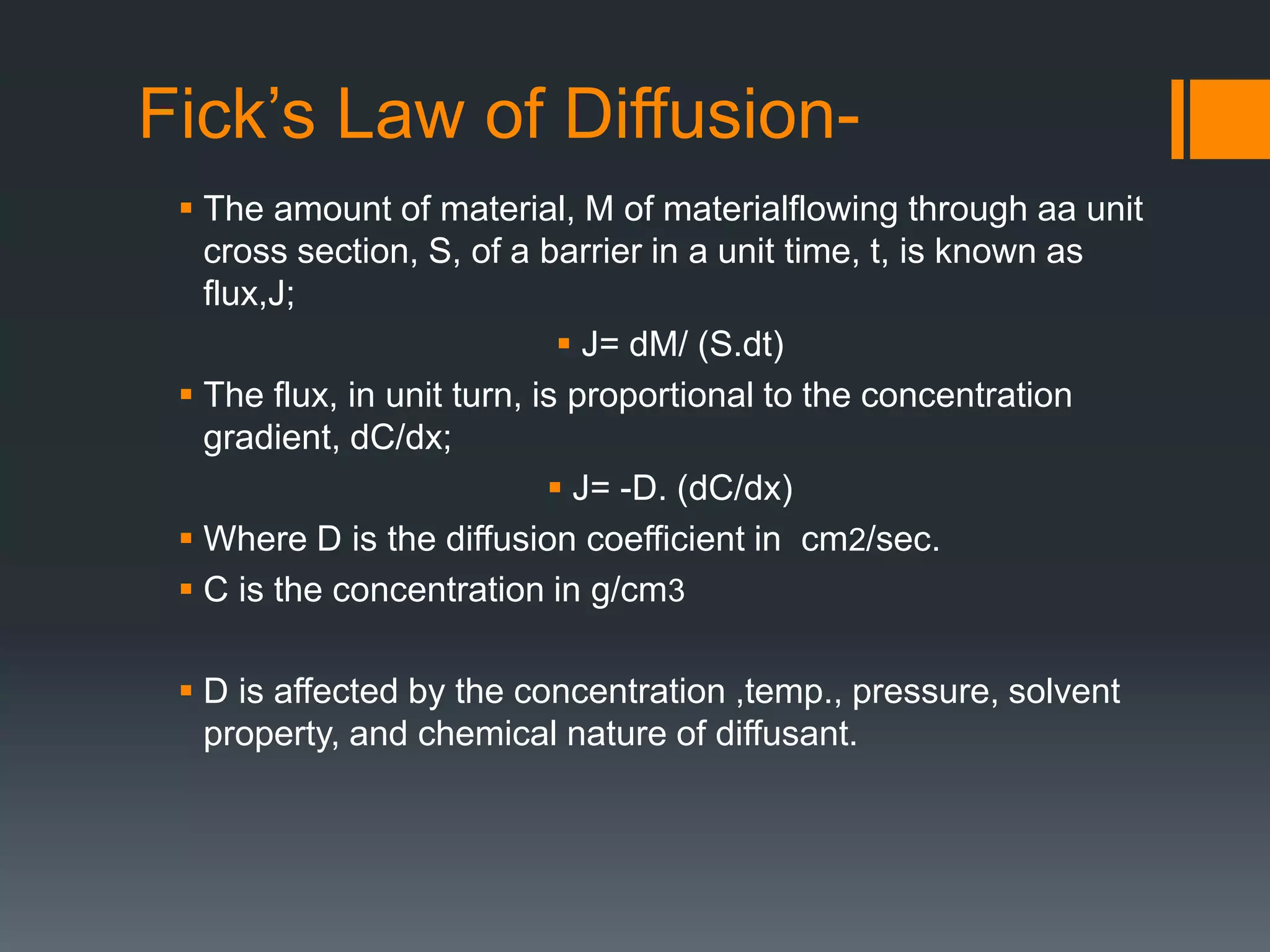 Diffusion parameters liki | PPTX