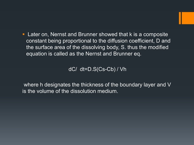 Diffusion parameters liki | PPTX | Chemistry | Science