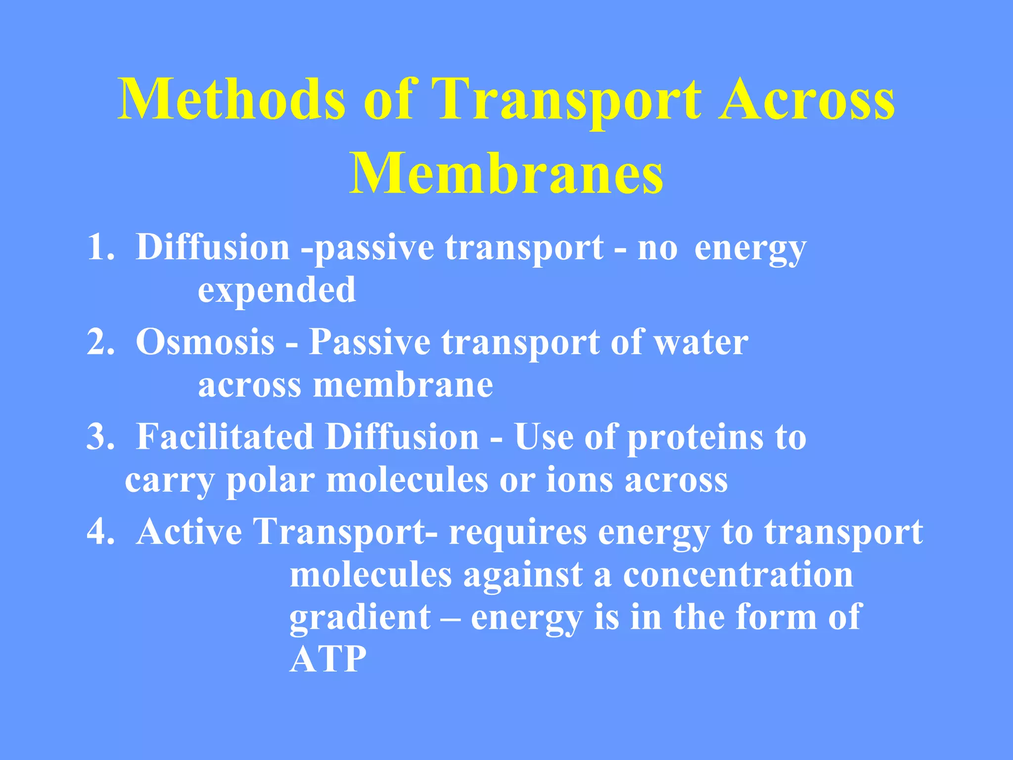 Diffusion powerpoint for summer class | PPT | Chemistry | Science