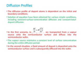 Diffusion a very important process in IC | PPT