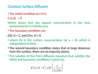 Diffusion a very important process in IC | PPT