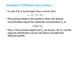 Diffusion a very important process in IC | PPT