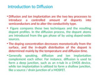 Diffusion a very important process in IC | PPT