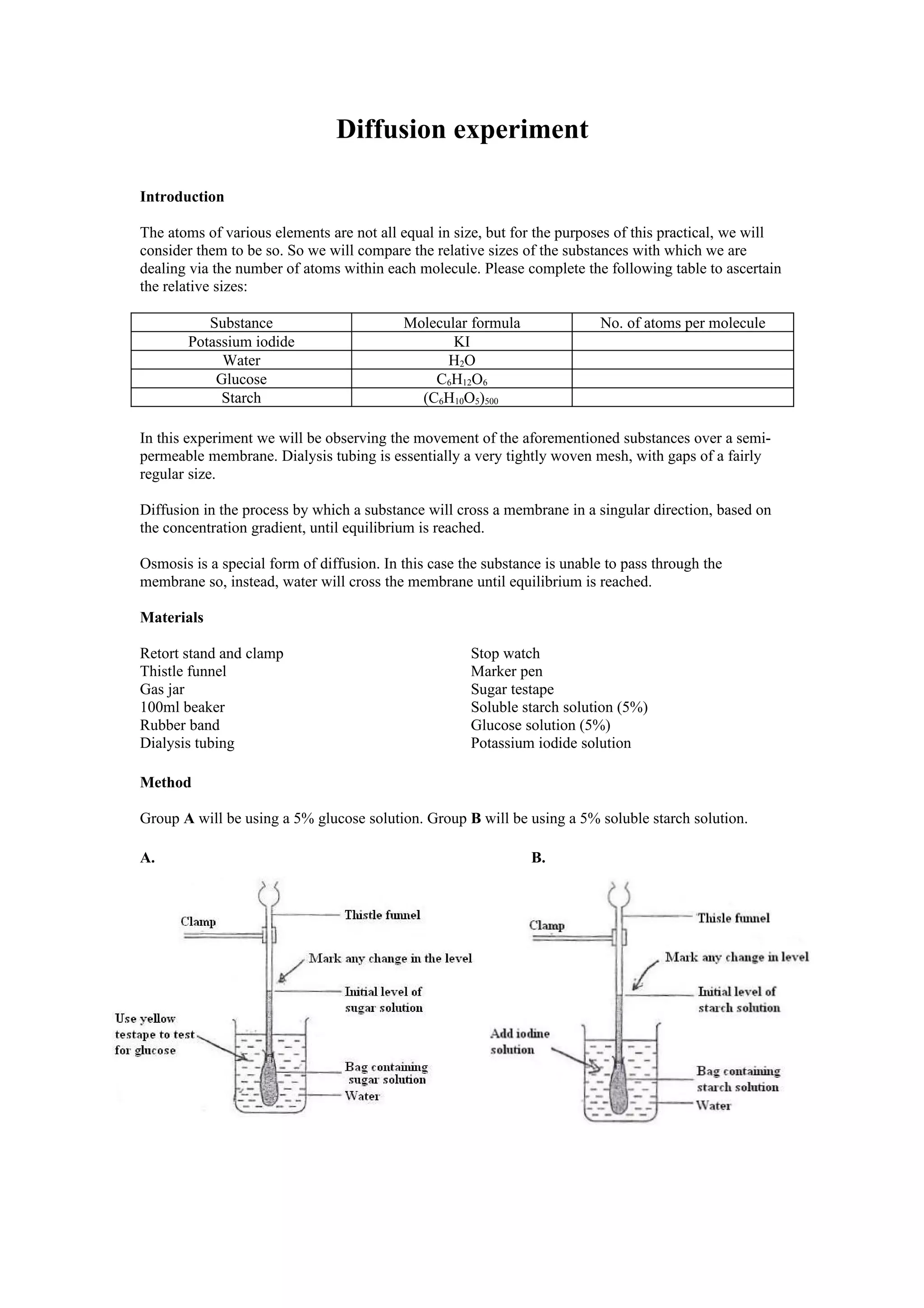 Diffusion prac | DOC