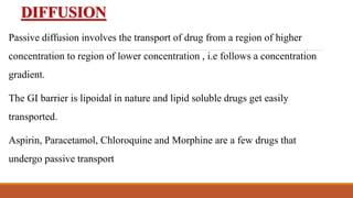 Diffusion principal in biological system(Solubility of drug Part-5) | PPTX