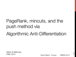 Localized methods for diffusions in large graphs | PPT | Free Download