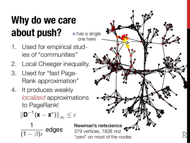 Localized methods for diffusions in large graphs