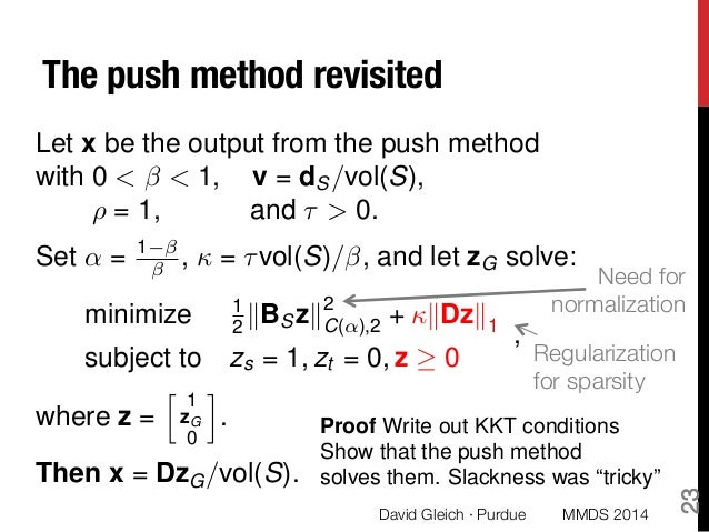 Localized methods for diffusions in large graphs