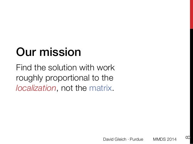 Localized methods for diffusions in large graphs