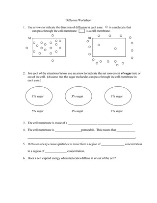 Diffusion student worksheet | DOCX