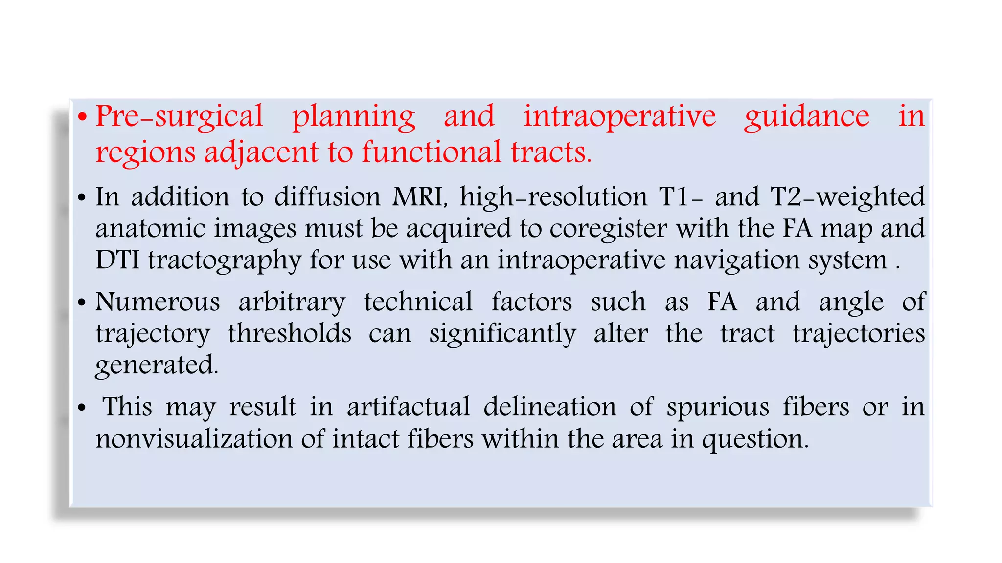 Diffusion tensor imaging in Neurology | PPTX