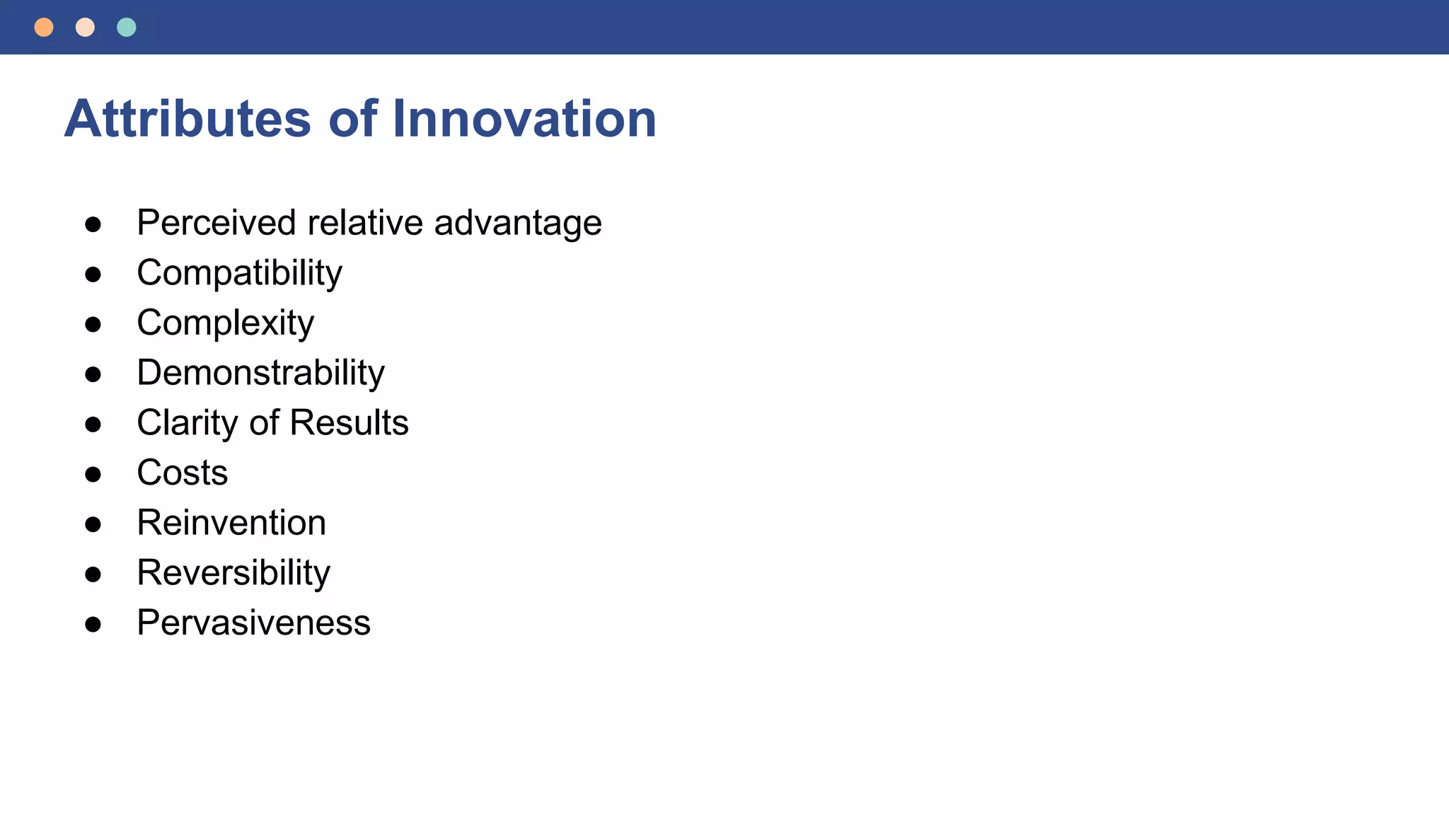 Diffusion of Innovation Theory in Health | PPTX