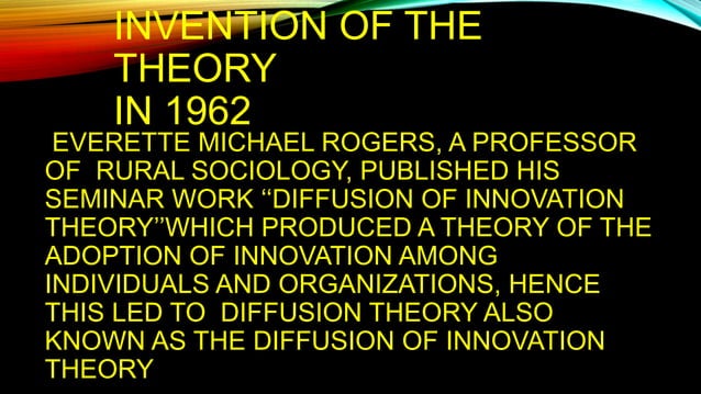 Diffusion theory finale | PPTX