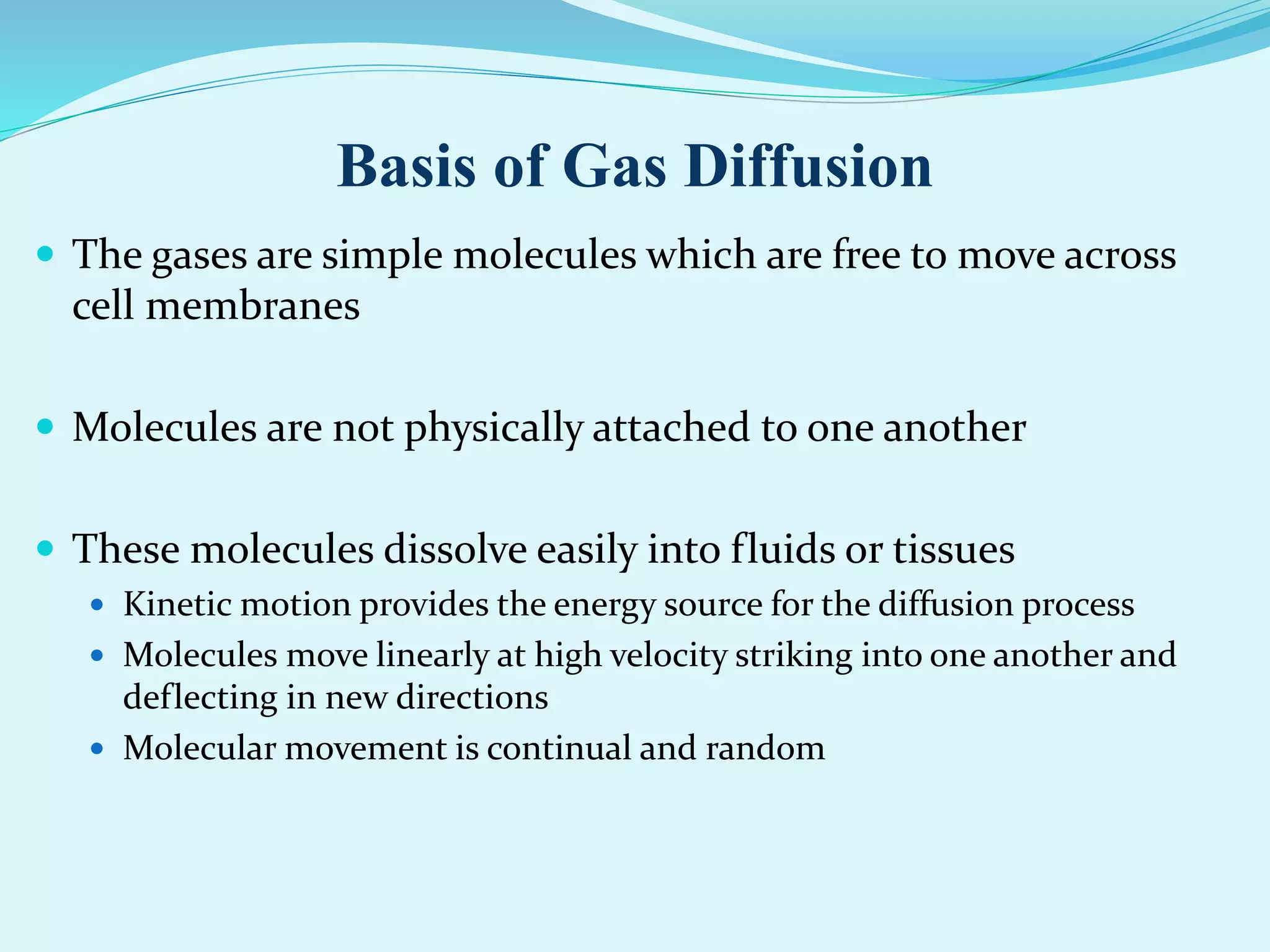 Diffusion through respiratory membrane | PPTX