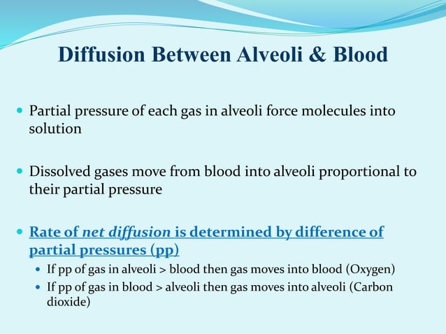 Diffusion through respiratory membrane | PPTX
