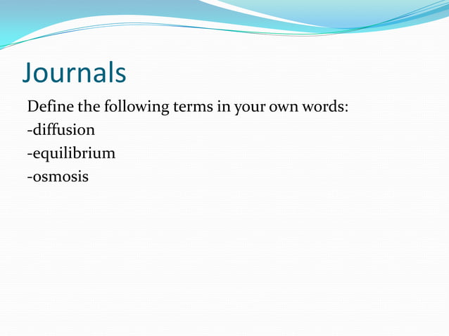 Diffusion unit class 1 | PPTX