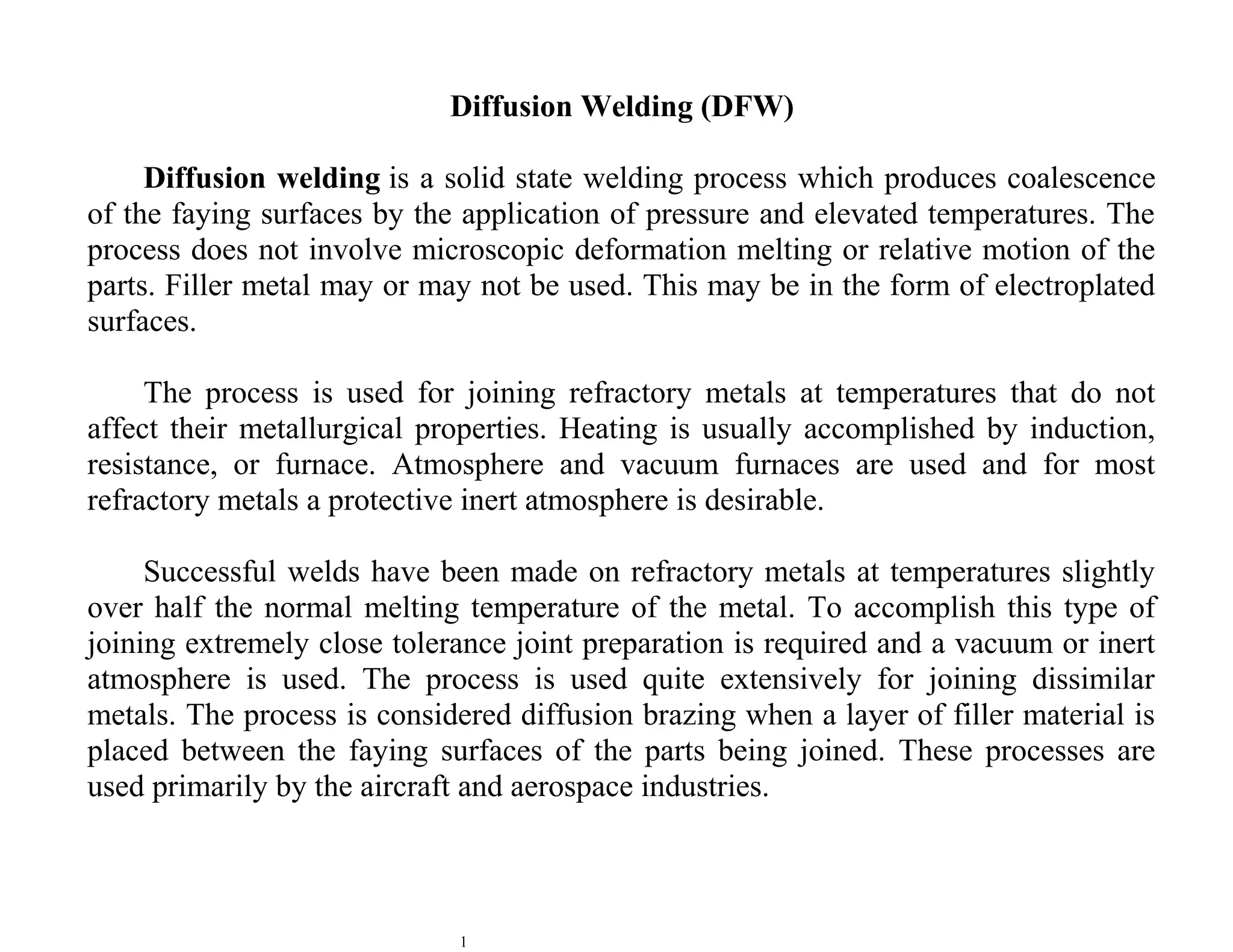 Diffusion welding | DOC