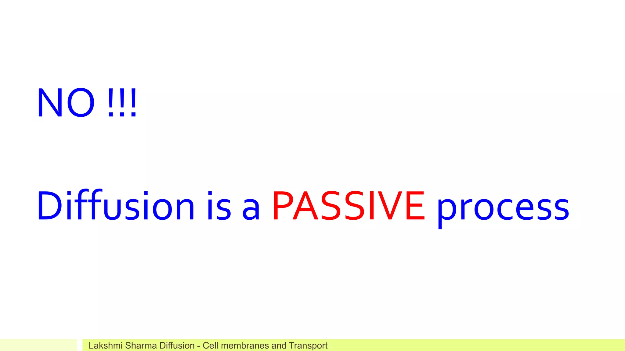 Diffusion - Year 8 Science Dr Lakshmi Sharma | PPTX