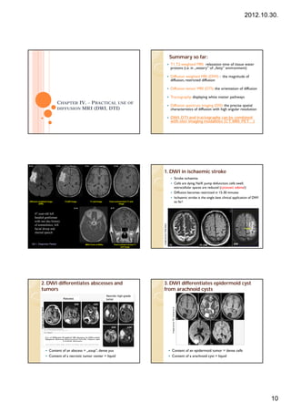 Week 2. Diffusion magnetic resonance imaging, tractography, mapping the brain's connectome ...