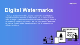 Different kinds of watermarks | PPTX