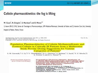 Dificultades en dosificacion colistina | PPTX