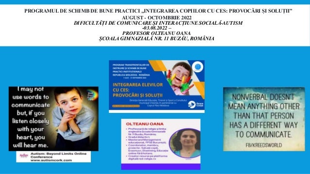 Dificultăți de comunicare și interacțiune socială-Autism.pptx