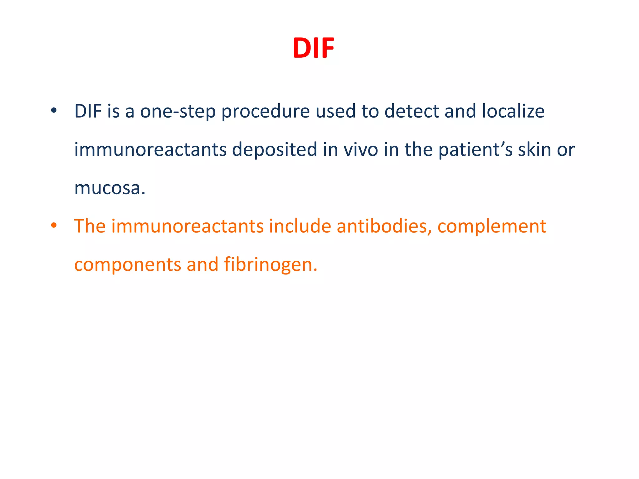 Direct Immunofluorescence in Dermatology | PPTX