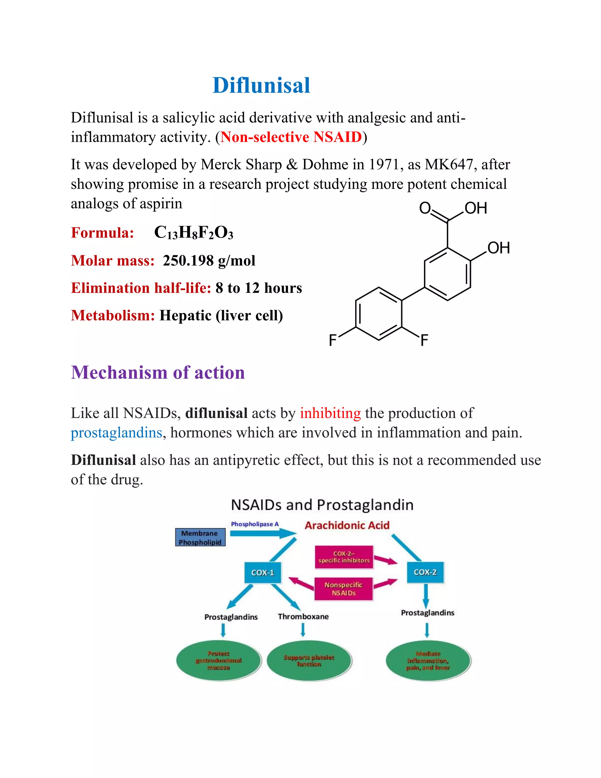 Diflunisal in geriatric | PDF
