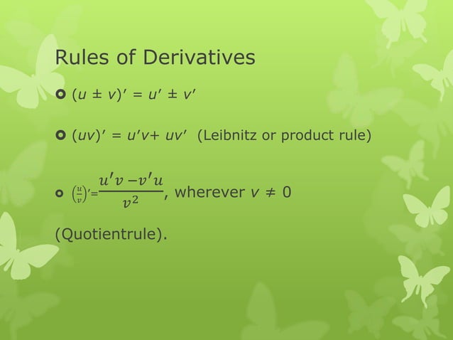 Continuity and differentiability | PPTX