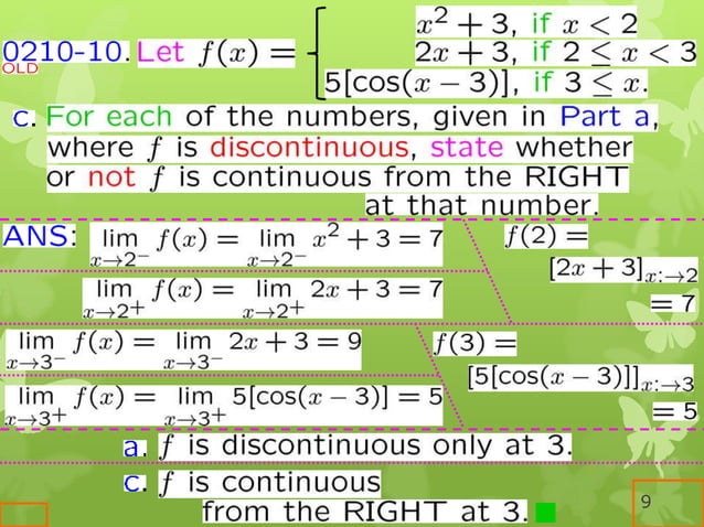 Continuity and differentiability | PPTX