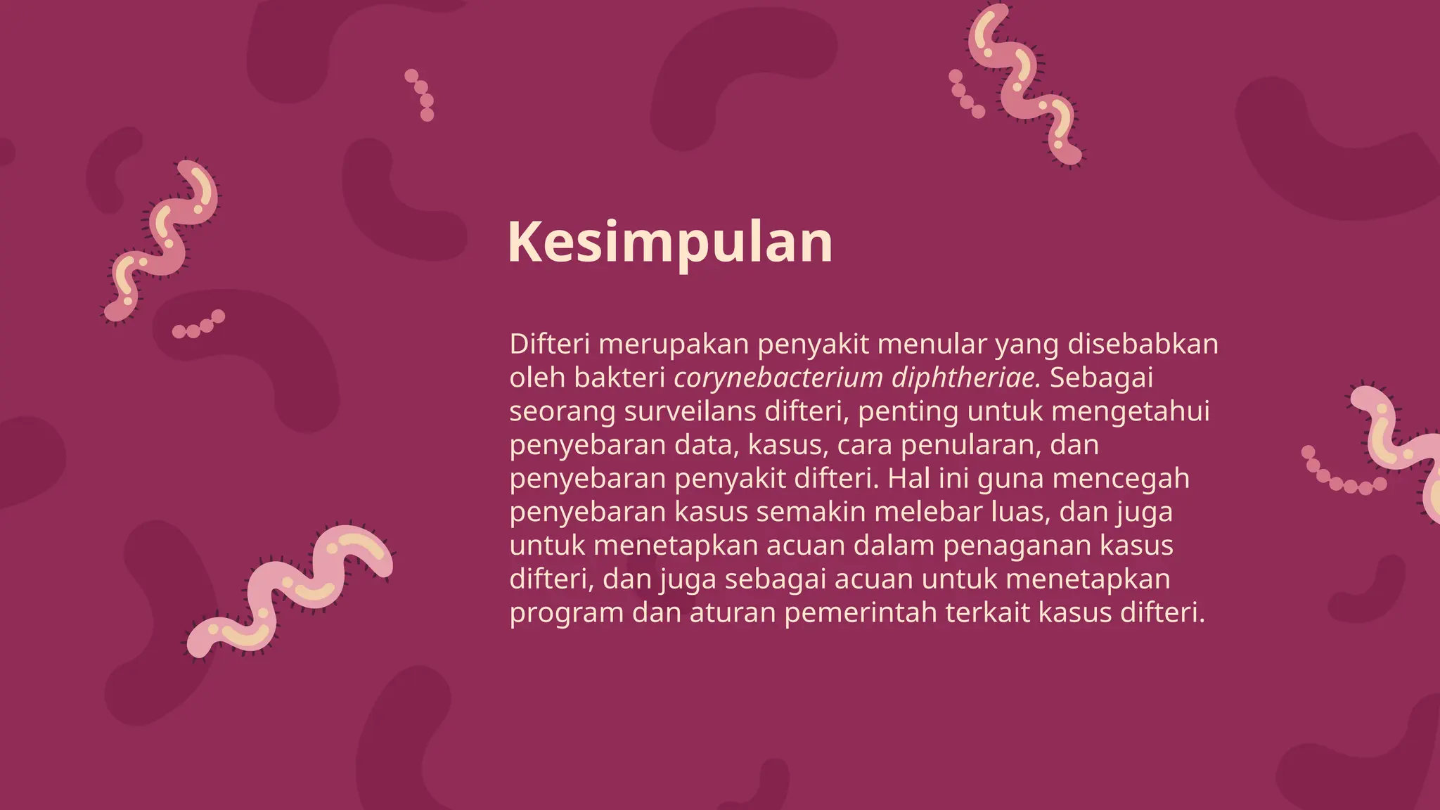 PPT penyakit tidak menular difteri surveilans kesehatan | PPTX