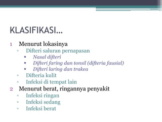 Difteri pada anak | PPTX