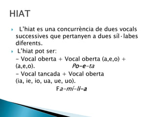 Diftong hiat | PPTX