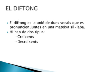 Diftong hiat | PPTX
