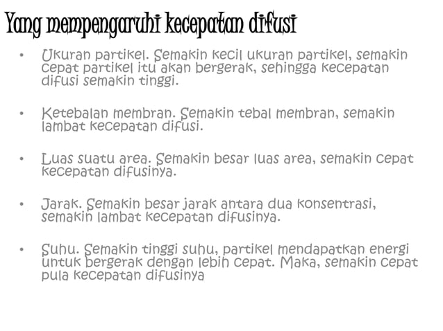 Difusi dan difusi massa tunak | PPTX