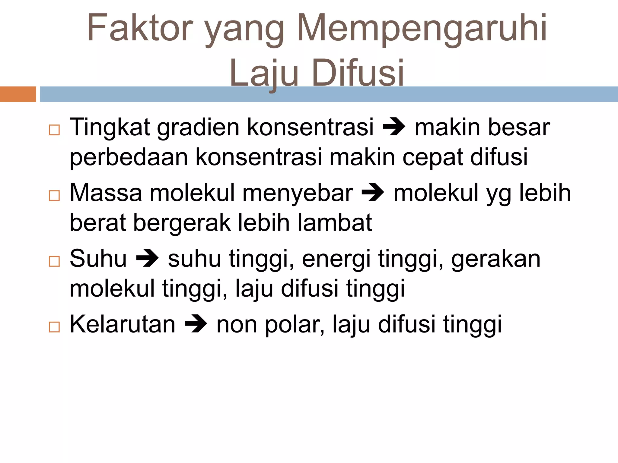 Difusi Farmasi Fisika 2020 | PPT