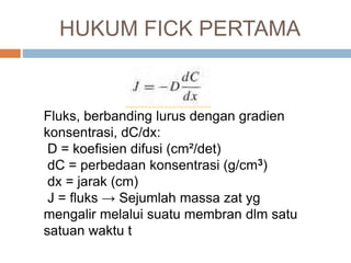 Difusi Farmasi Fisika 2020 | PPT