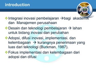 Difusi inovasi tep | PPT