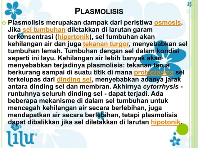 Difusi osmosis imbibisi | PPTX