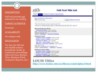 Dig Deeper: databases for Allied Health Professions | PPT | Physical Therapy | Wellness