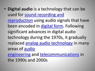 Digital Audio | PPTX