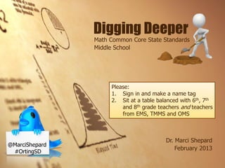 Diggin Deep into Math Common Core 2.13.13