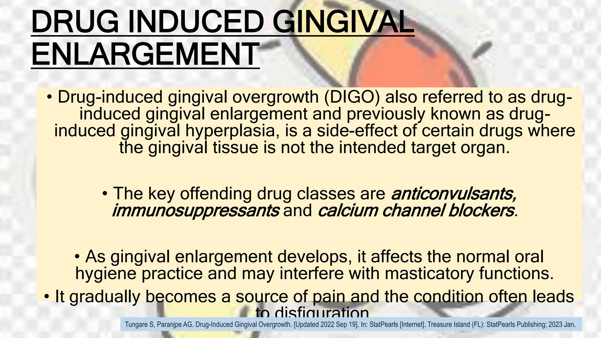 Drug induced gingival enlargement - DIGO | PPTX