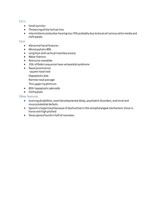 Di george syndrome for orthodontist by almuzian | DOCX
